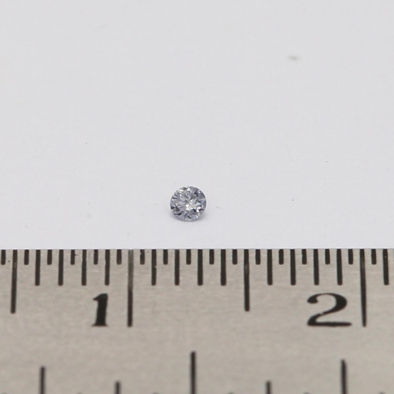 0.015 Carat round cut BL2 Argyle blue diamond